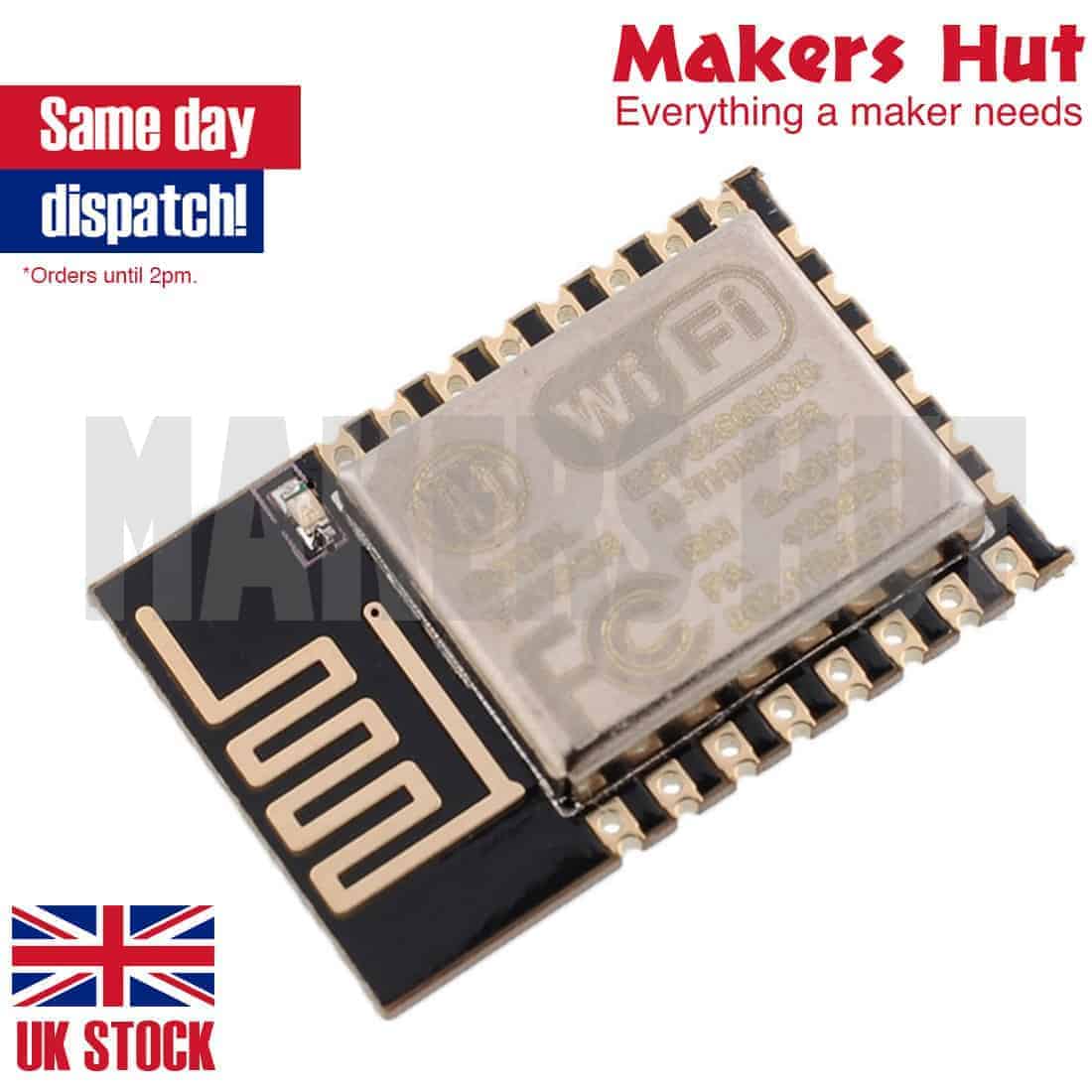 ESP8266 ESP-012 WIFI Transceiver Wireless Module with onboard antenna ...