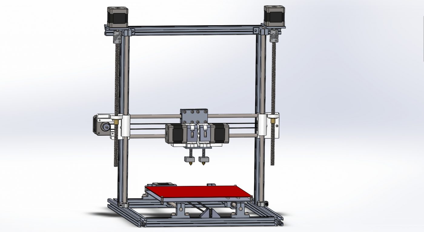 Prusa i3 Rework 2020 Aluminium Extrusion Frame Kit – 3D Printer ...