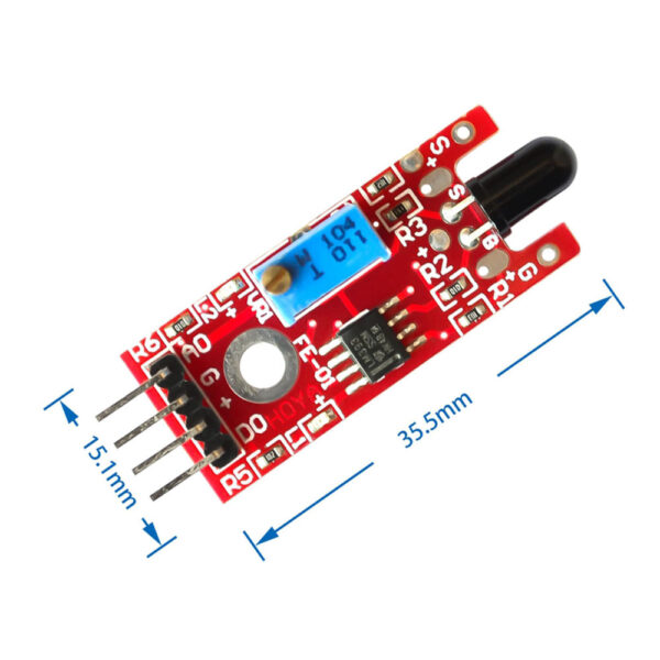 KY-026 Red Plate Flame Sensor Module – Arduino – Makers Hut