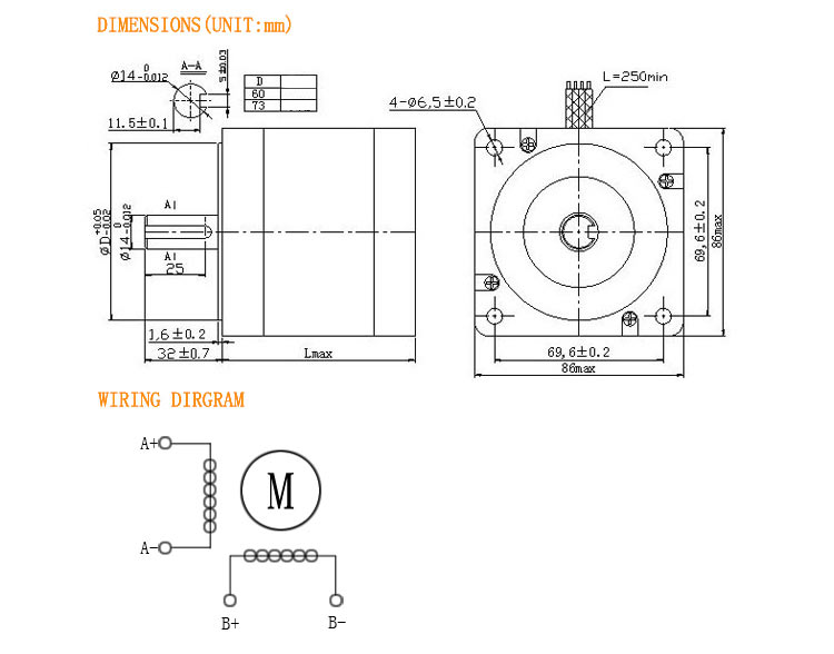 NEMA34 12Nm 155mm Long Stepper Motor with Optional Brake – Makers Hut
