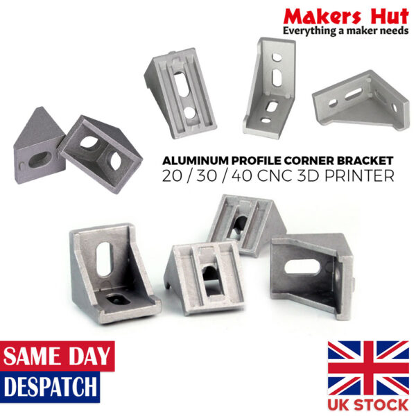 Aluminium Profile Corner Bracket Fittings 20 30 40 CNC 3D Printer ...
