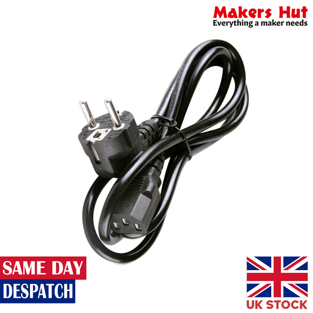 EU C5 Power Lead Schuko Plug Cable for Laptop PC Monitor Printer TV ...